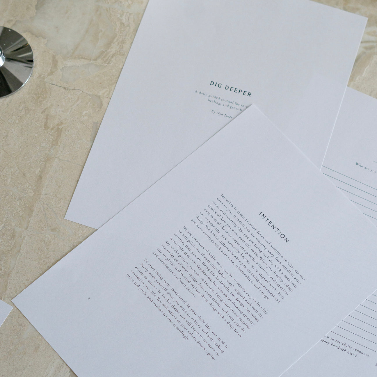 Dig Deeper Journal (Digital) – Inside Then Out